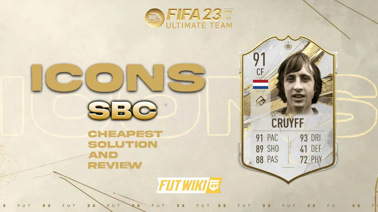 FIFA 23 - 91 Johan Cruyff MID Icon SBC cheapest possible solution and ...