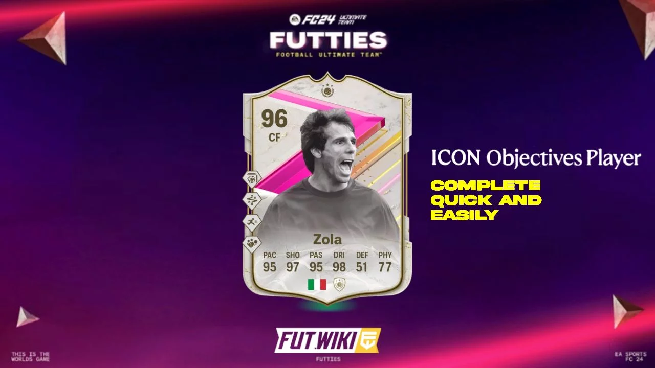 EA Sports FC 24 - Gianfranco Zola FUTTIES objectives icon – How to complete FUTTIES Draft Play ...