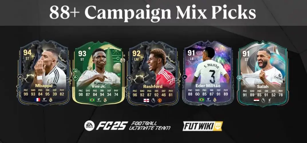 EA Sports FC 25 - List of all the 193 players which can be packed from 88+ Campaign Mix Player ...