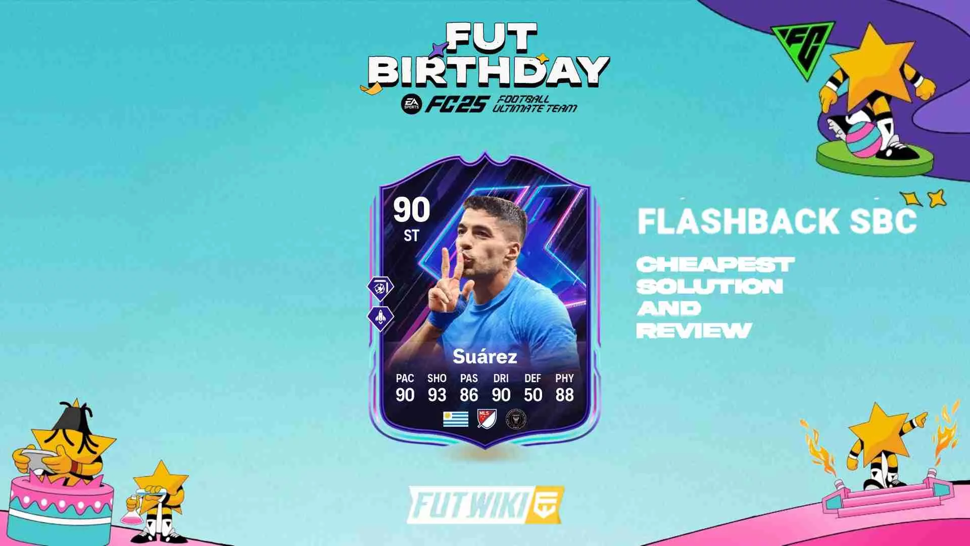 EA Sports FC 25 - 90 rated Luis Suarez Flashback SBC cheapest solution ...