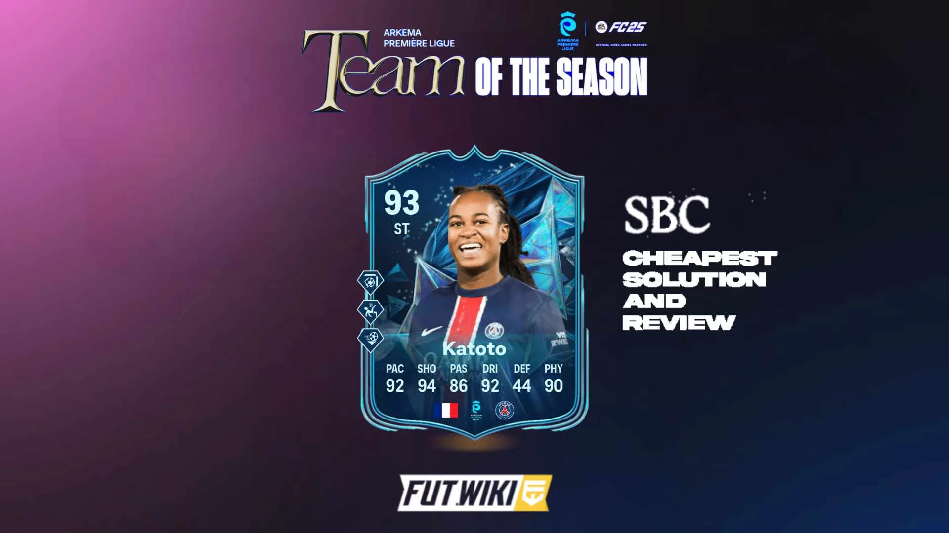 EA Sports FC 25 - 93 rated Marie Katoto Team of the Season (TOTS) SBC ...